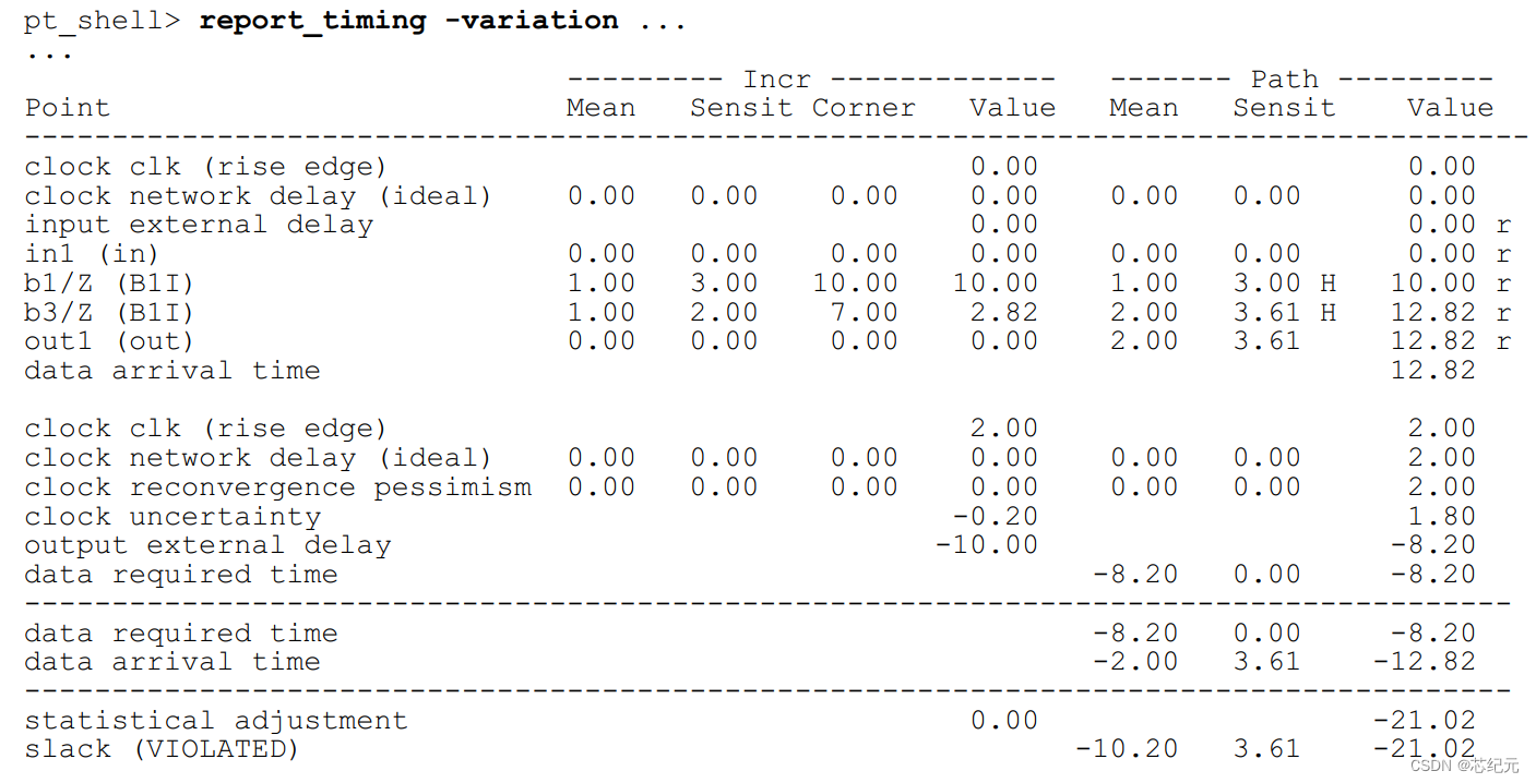 primetime中的POCV变量设置及报告详解-CSDN博客