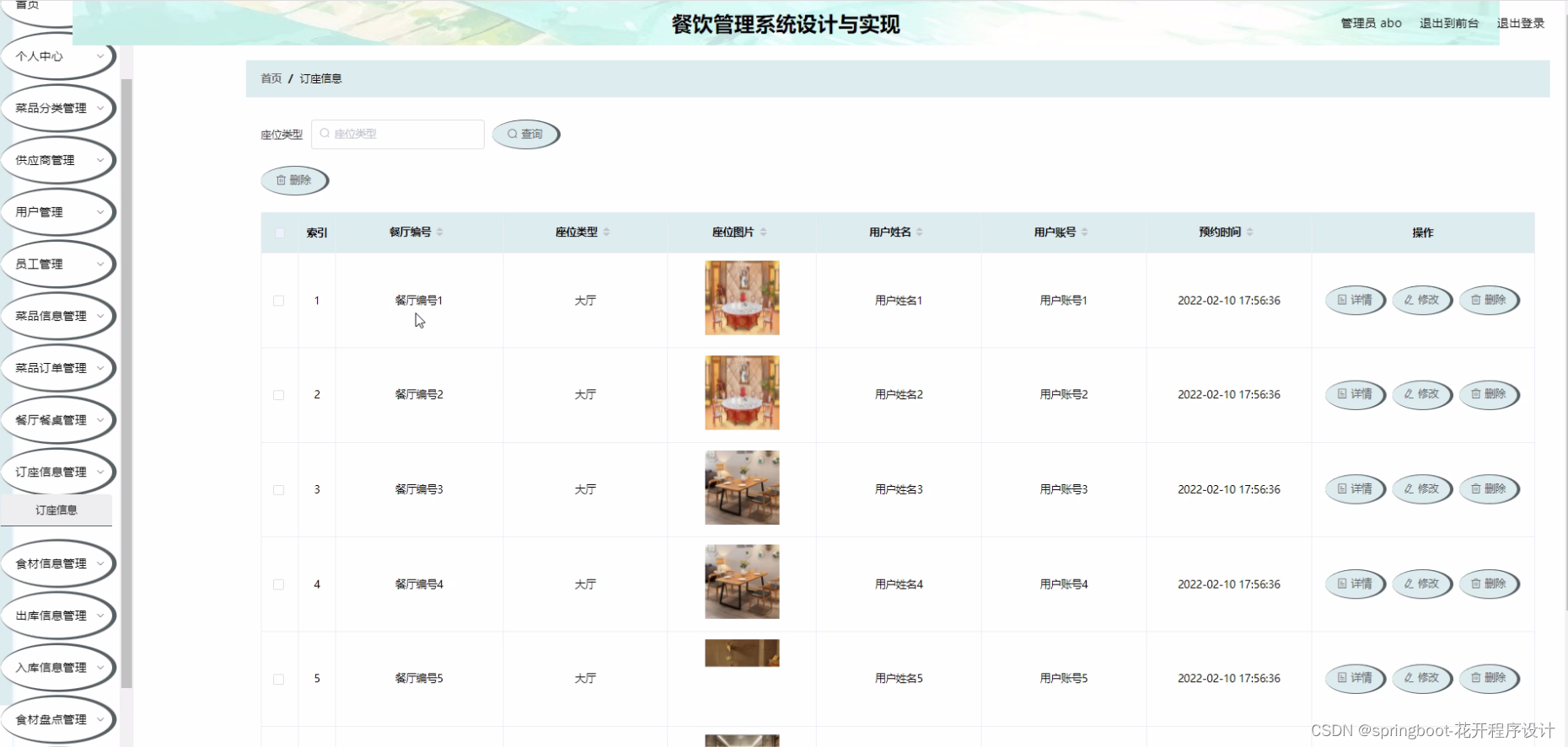 springboot/java/php/node/python餐饮管理系统设计与实现【计算机毕设】-CSDN博客