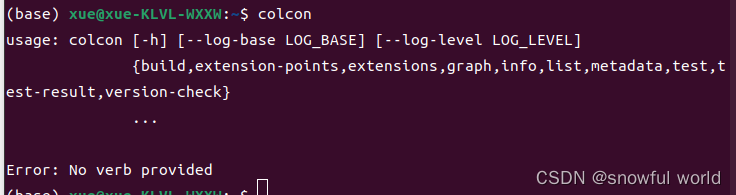 ROS2：colcon编译_colcon build 编译是黄色-CSDN博客