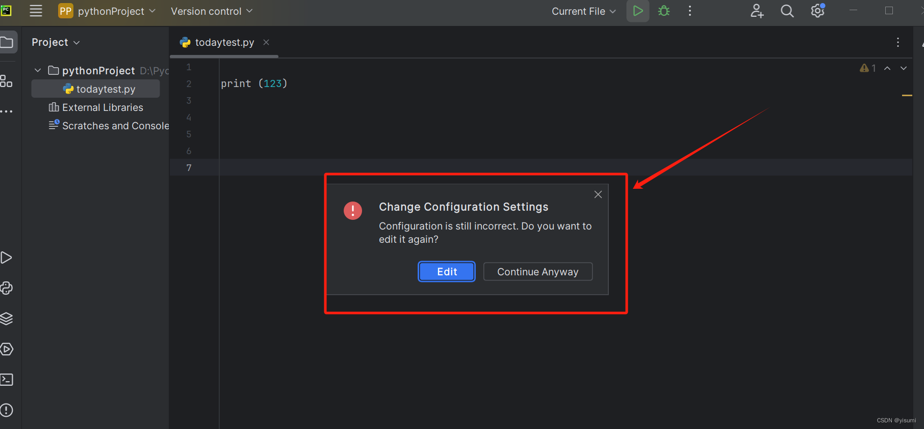 python运行时提示“configuration is still incorrect...”的原因及解决办法_configuration is still incorrect. do ...