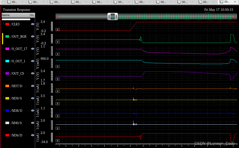 问题日志-2024-05-17【带隙基准接入开关电路后，产生振荡】_error (spectre-16385): there were 6 ...
