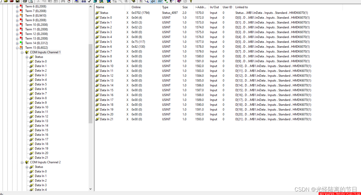 倍福EL6022模块使用--ModbusRTU通信详细配置.._倍福modbus rtu-CSDN博客