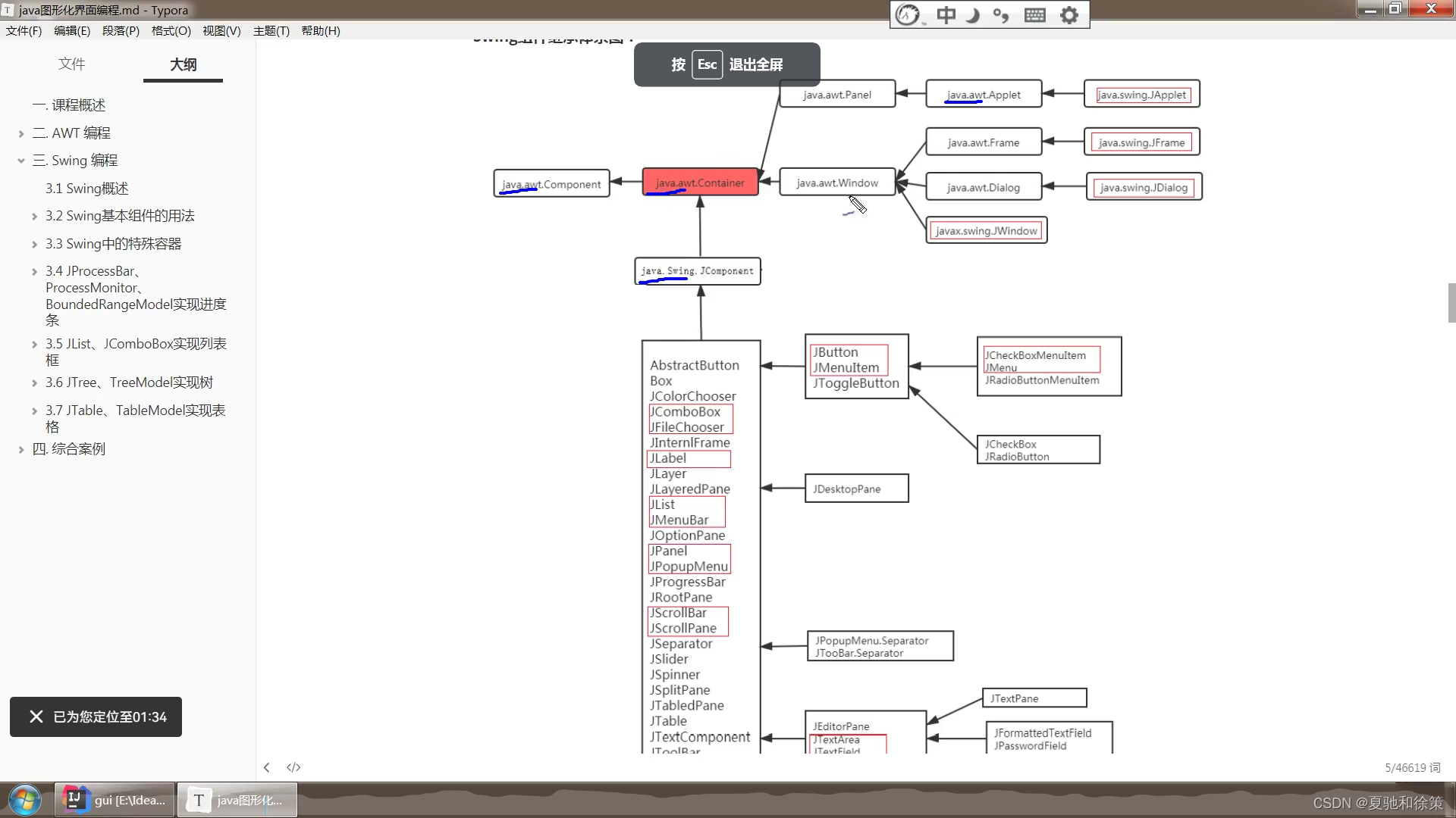 Java AWT Swing48: Swing 基本组件用法 - 组件层次_swing的组件层次-CSDN博客