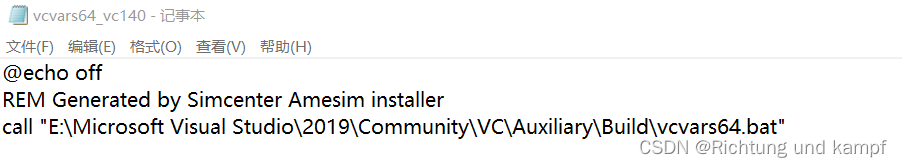 AMESim更改为VStudio2019的编译器_amesim设置visual-CSDN博客
