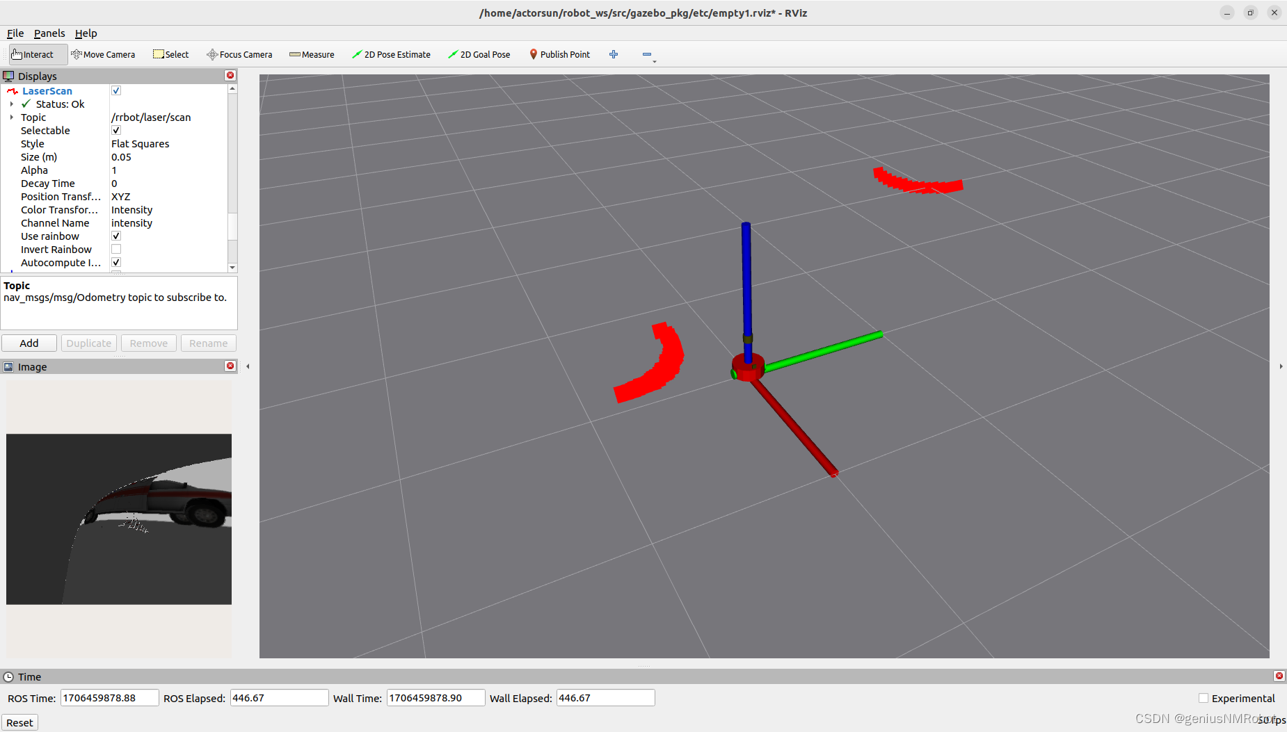 ros2(humble)+gazebo11+camera+demonstration(gazebo_ros_pkgs)_ubuntu 22 ros2 humble gazebo11.0.0 ...