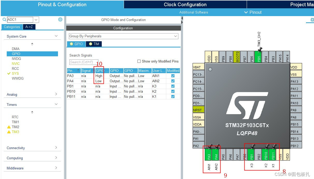 【STM32+HAL+Proteus】系列学习教程---PWM（电机控制TB6612）_proteus 两相电机 stm32-CSDN博客