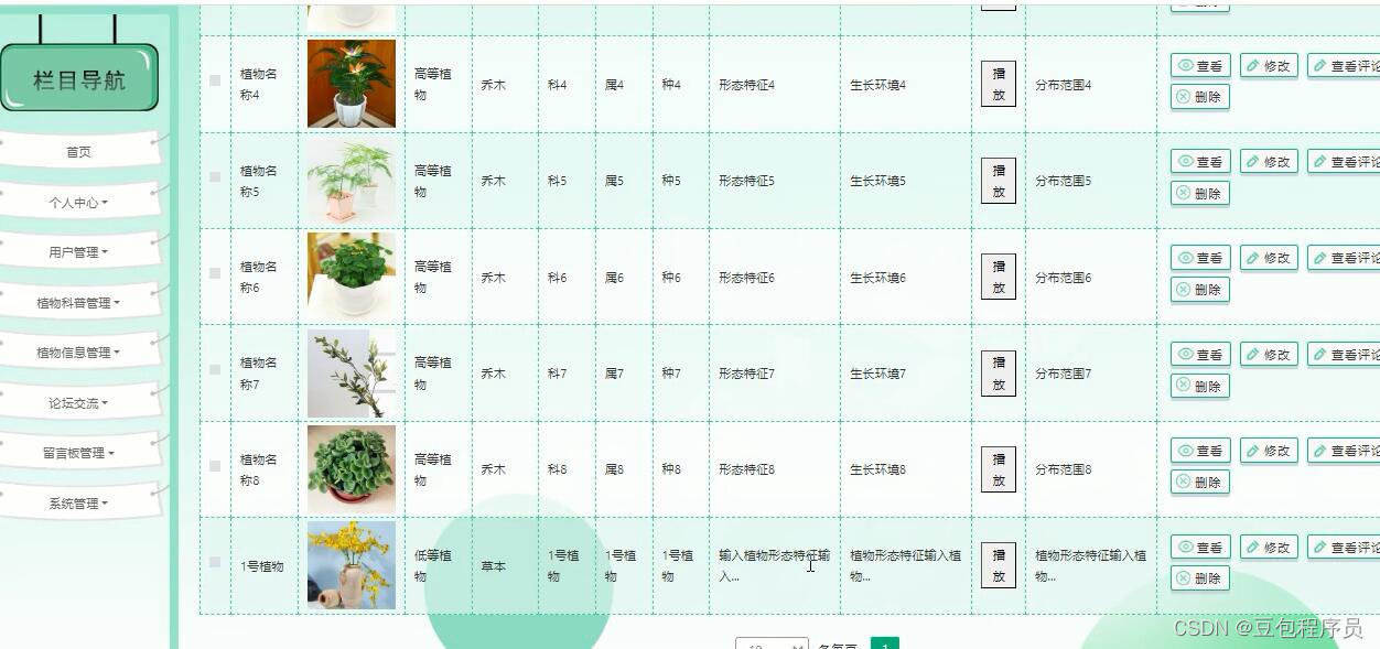 Java基于springboot的植物科普网站系统ssm基于springboot技术的植物科普系统的设计与实现论文 Csdn博客
