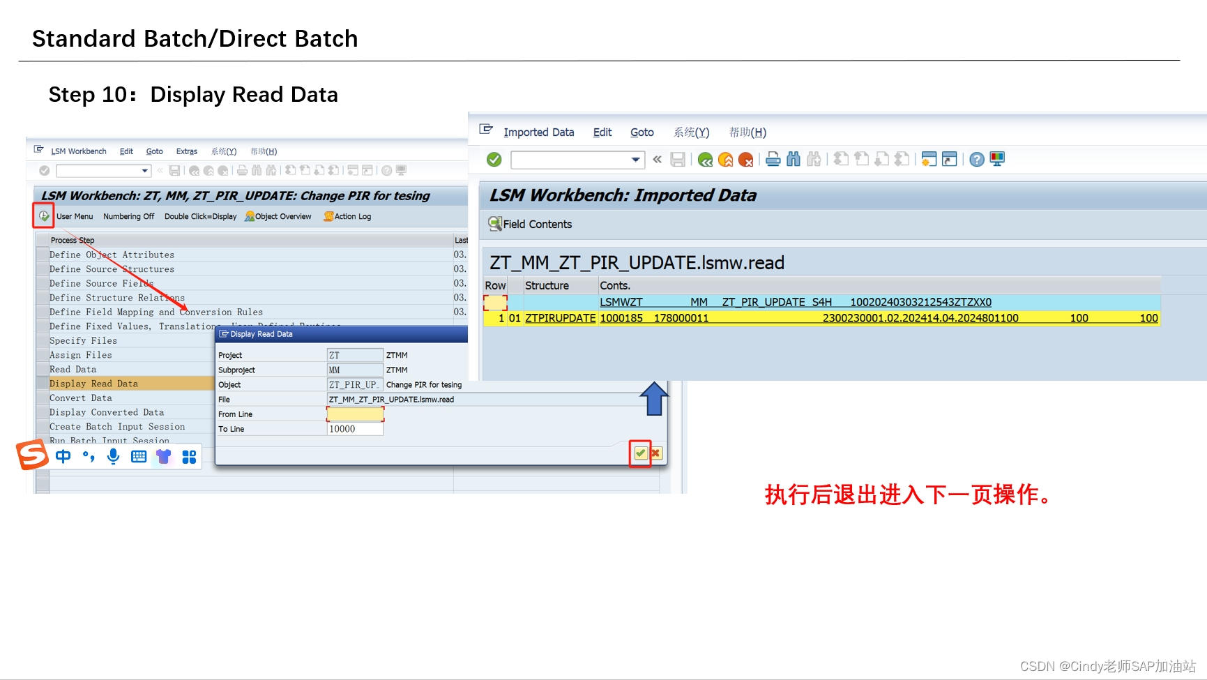 LSMW 功能展示一•Standard Batch/Direct Batch_lsmw怎么把批处理改成单批处理-CSDN博客