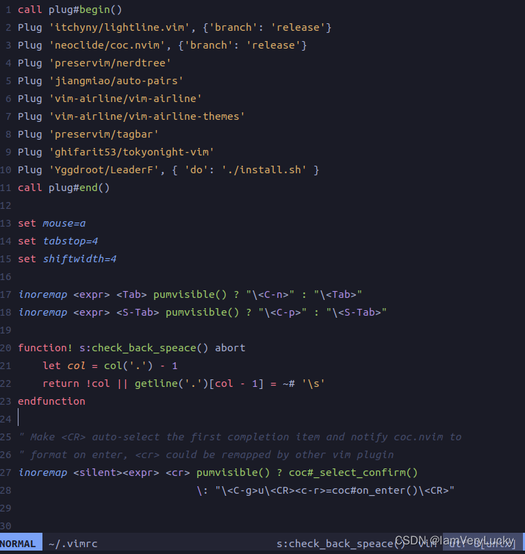 Linux中vim自动补全插件coc快捷键设置_coc.nvim快捷键-CSDN博客