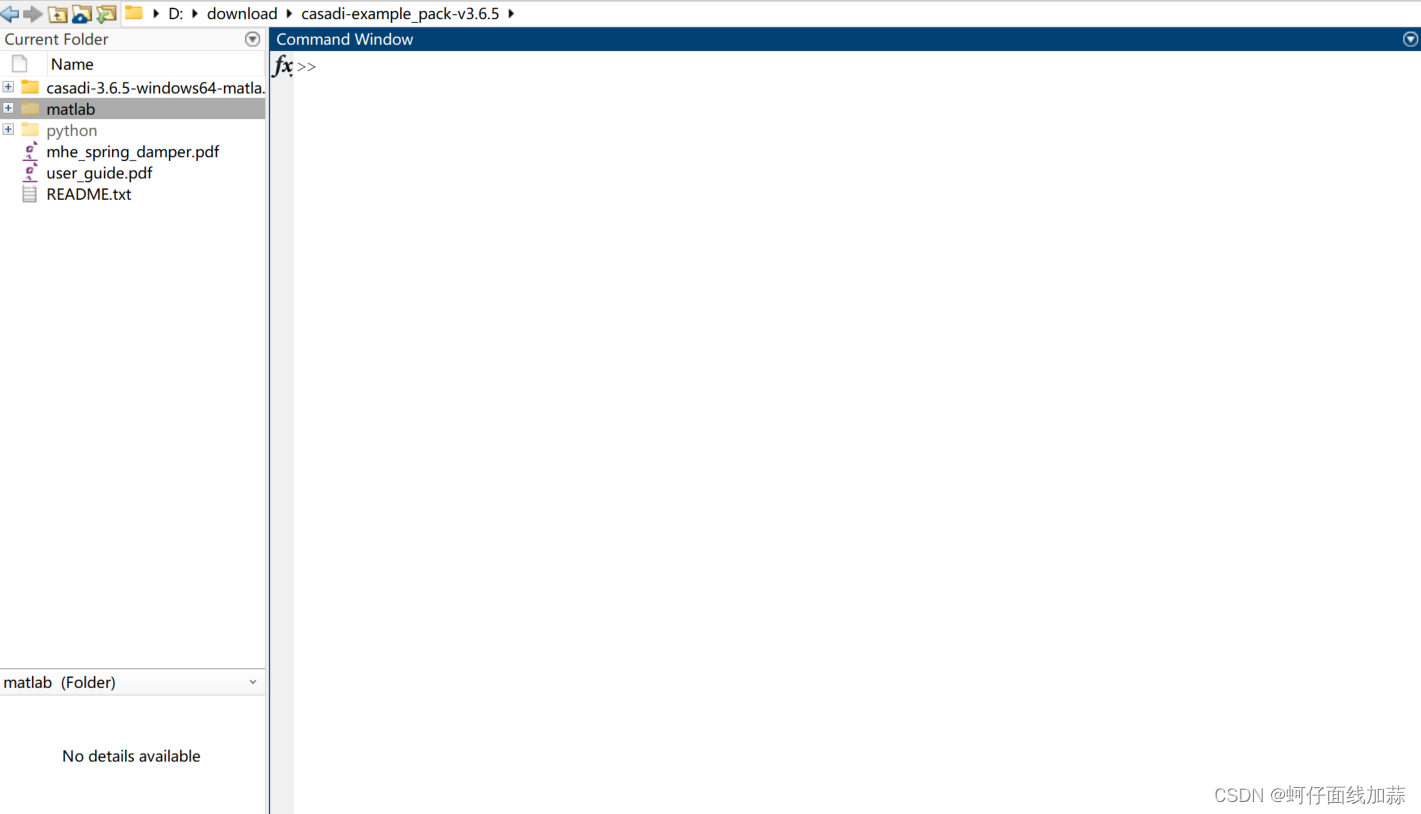cadADi安装到matlab_casadi安装matlab-CSDN博客