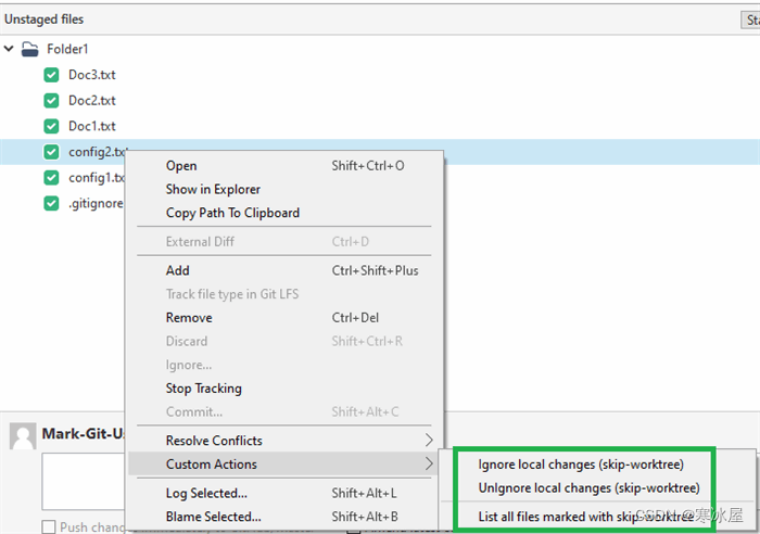 Git——“skip-worktree”选项的SourceTree自定义操作-CSDN博客