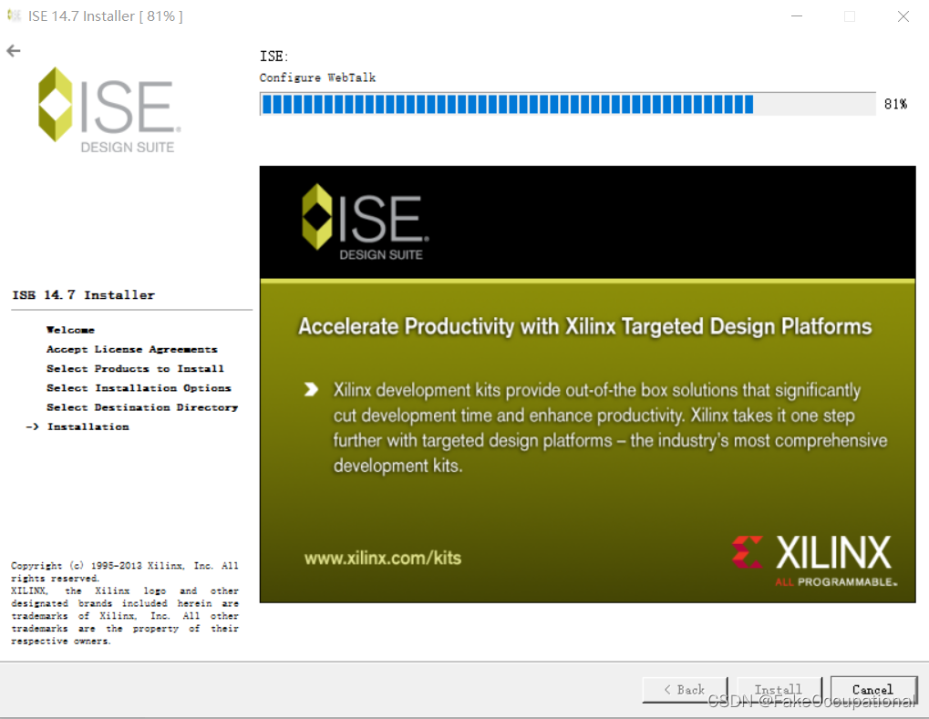 fpga系列 HDL：ISE 安装笔记_ise安装enable webtalk to send software-CSDN博客