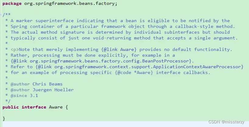 Spring框架Aware接口的作用和应用_spring的aware接口做了-CSDN博客