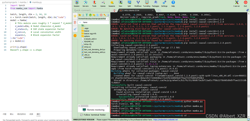 原生Windows通过WSL成功跑通最新mamba模型_windows系统实现mamba模型-CSDN博客