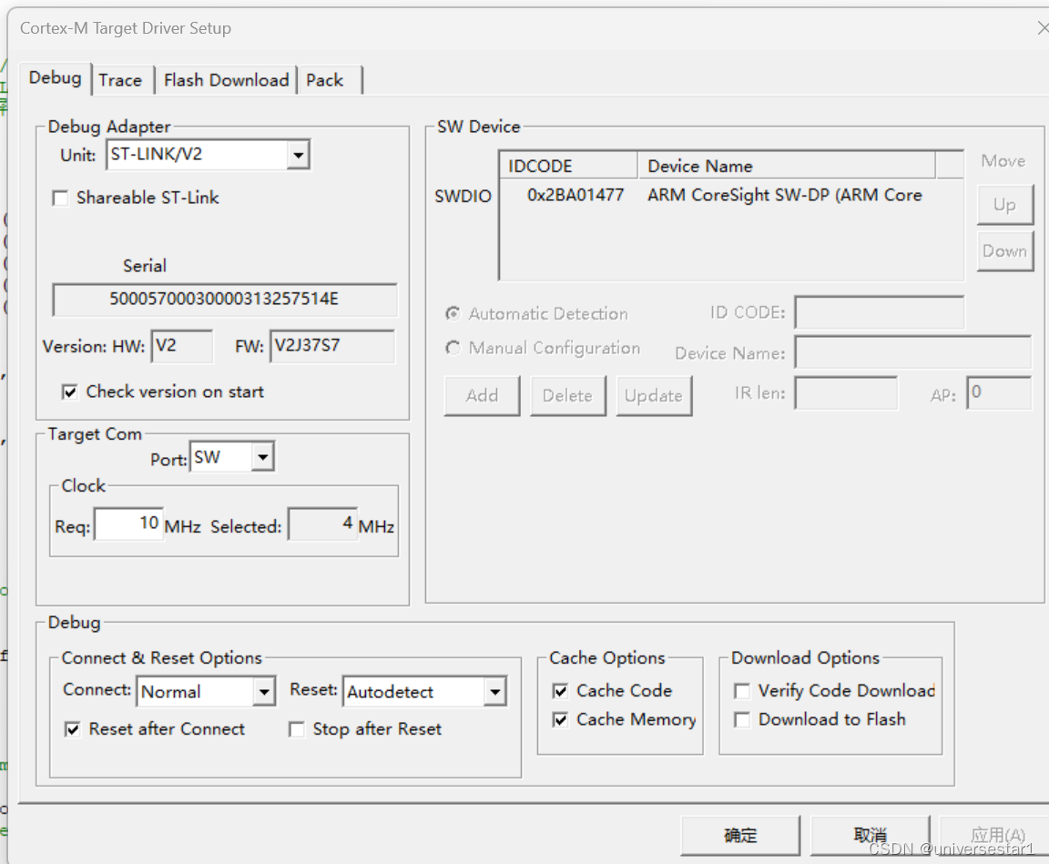 关于STLink下载出现Command not supported-CSDN博客