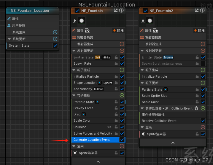 【UE Niagara】定位与死亡事件模块的简单使用_ue级联中事件在niagara中怎么使用-CSDN博客