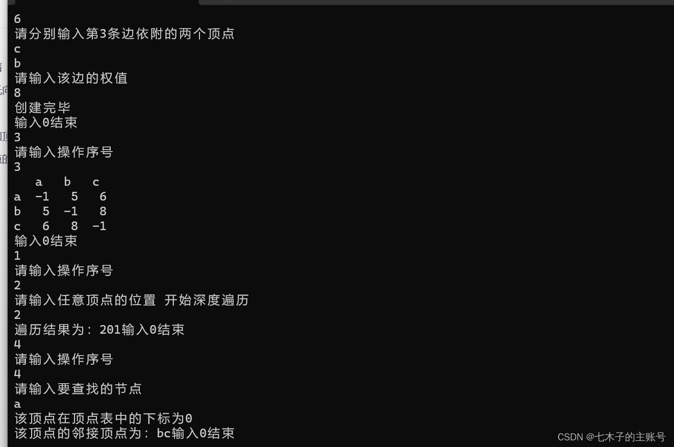 数据结构实验项目四 图的邻接矩阵，邻接表，基本操作和实现图型结构操作集邻接矩阵 Csdn博客 5805
