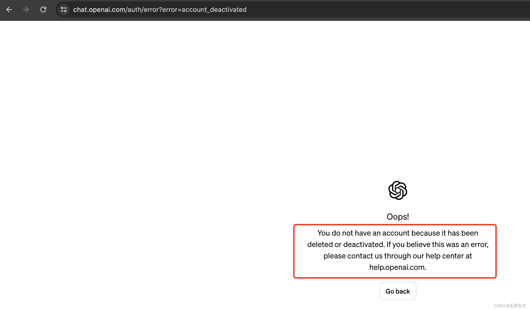 ChatGPT4账号被封了_gpt4两个人一起用会封号吗-CSDN博客