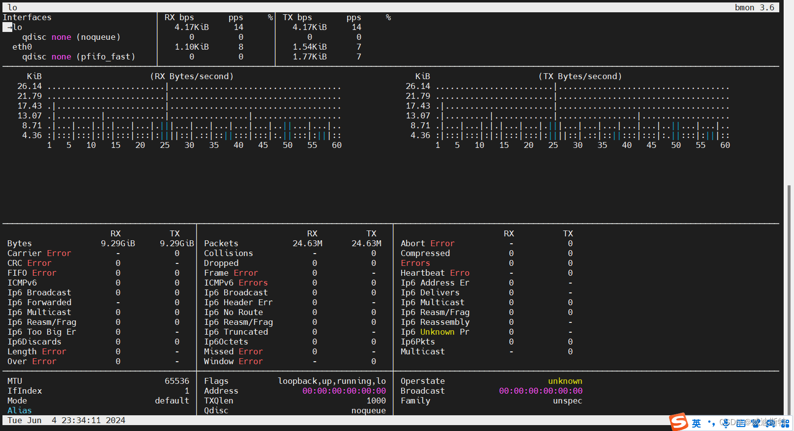 Linux网络命令：bmon详解(网络带宽监控工具)-CSDN博客