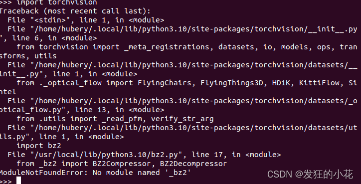 Pytorch 安装报错解决_importerror: no module named lzma-CSDN博客