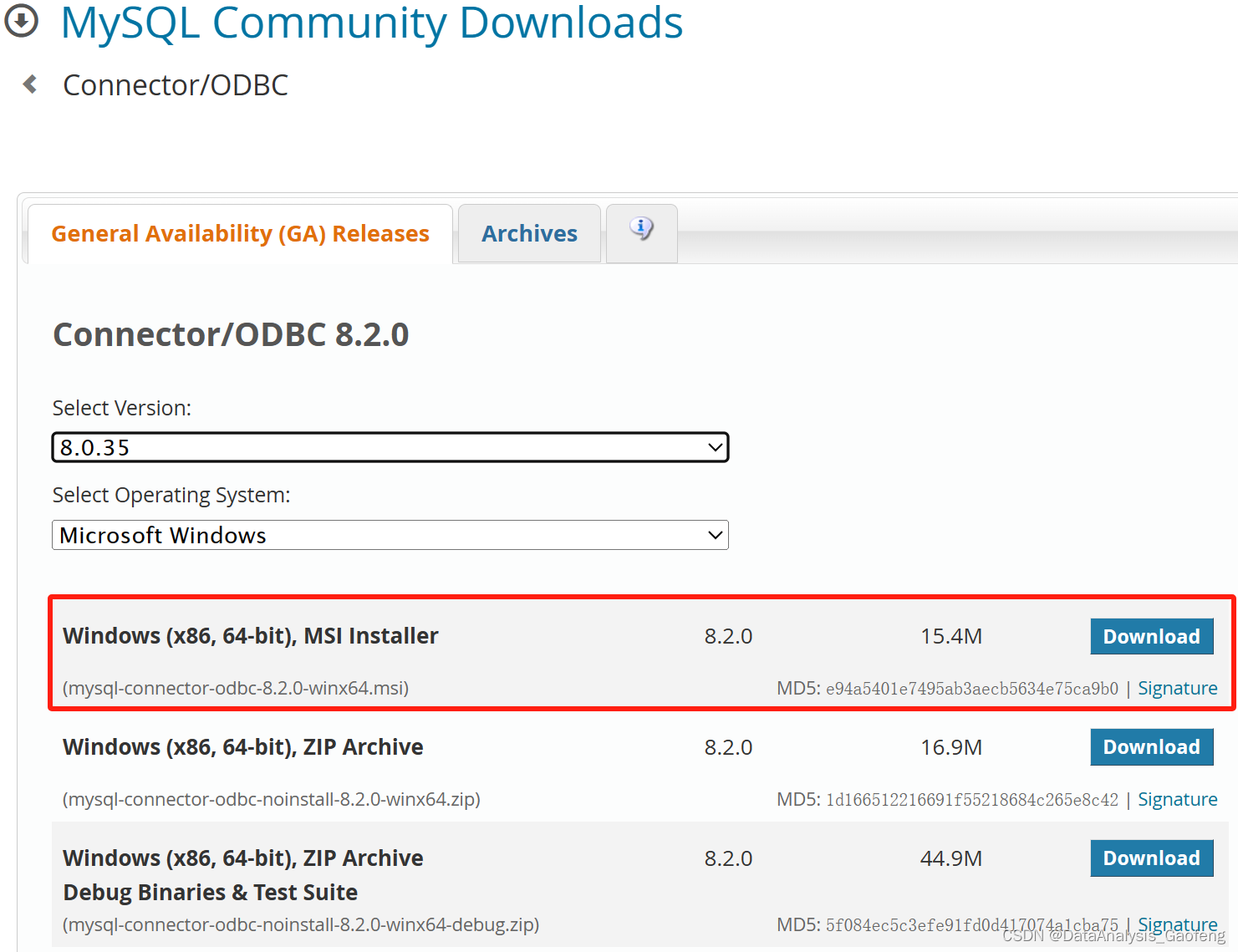 Tableau连接MySQL，下载安装MySQL数据库ODBC驱动和配置MySQL ODBC数据源_mysql odbc驱动-CSDN博客