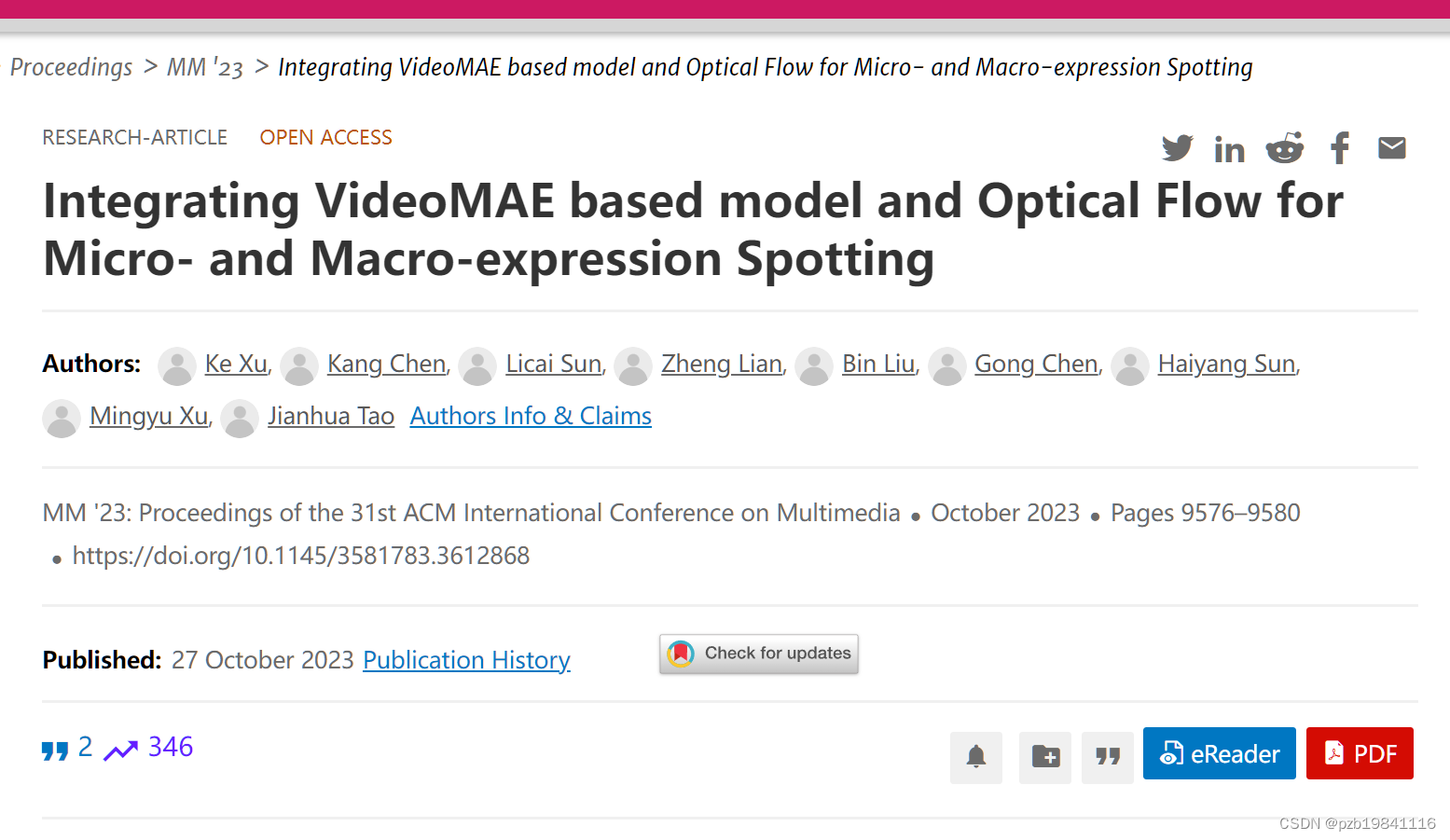 Integrating VideoMAE based model and Optical Flow for Micro- and Macro-expression Spotting 阅读笔记 ...