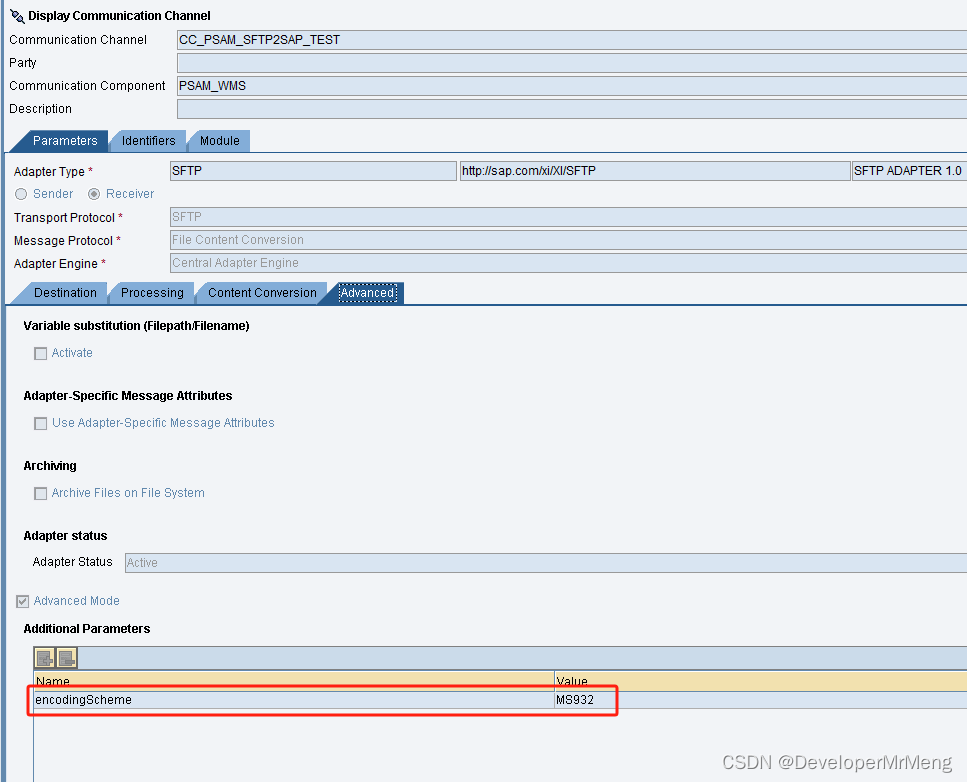SAP PI/PO SFTP适配器解析文件或生成文件时编码转换及字节长度问题_sap pi file adapter-CSDN博客