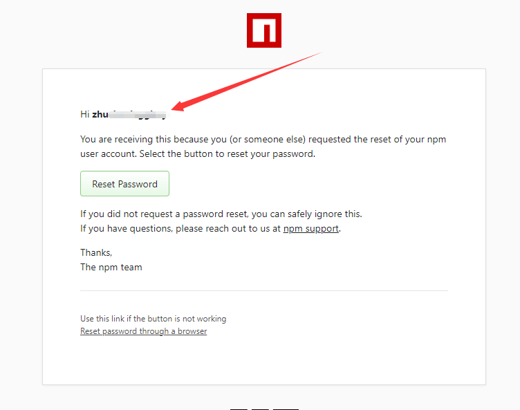 npm登录：忘记了用户名和密码，通过邮箱重设密码并登录_npm username忘记了-CSDN博客