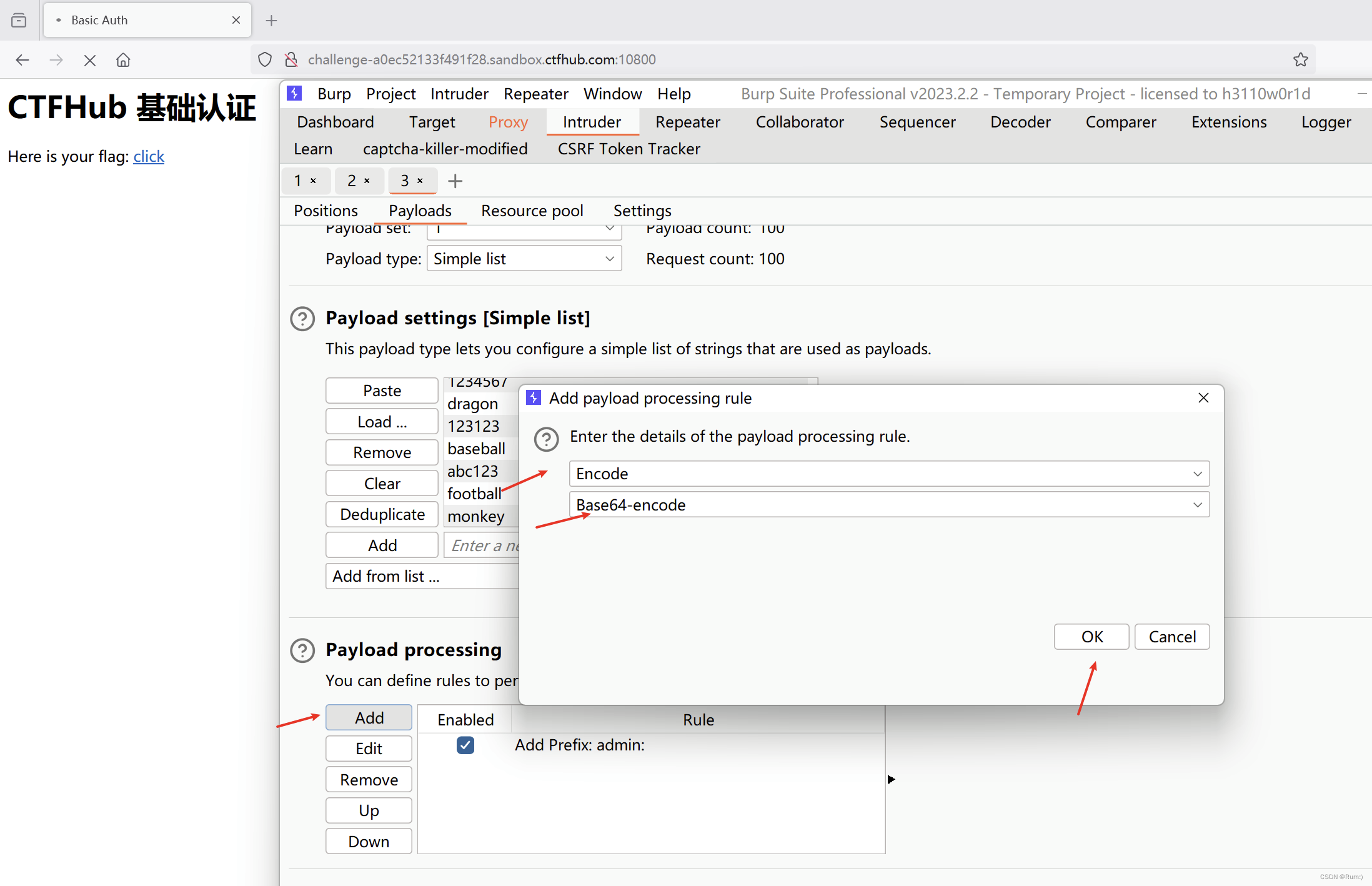 CTFHub:web前置技能-HTTP协议-基础认证篇_ctfhub 基础认证-CSDN博客
