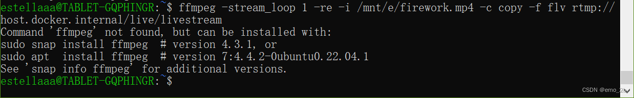 利用Docker启动SRS和ffmpeg_docker srs镜像包-CSDN博客