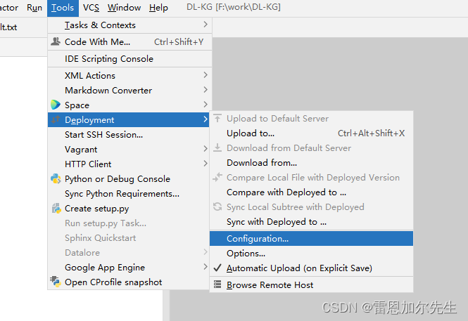 Windows: pycharm远程连接服务器并自动更新代码到服务器上_pycharm文件怎么自动更新到服务器上-CSDN博客