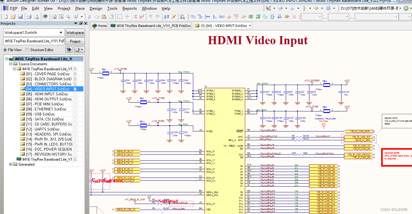 基于 Imx6q Cortex A9 核心板 Tinyrex 外设应用开发底板硬件(原理图pcb) 工程文件 Csdn博客 1726