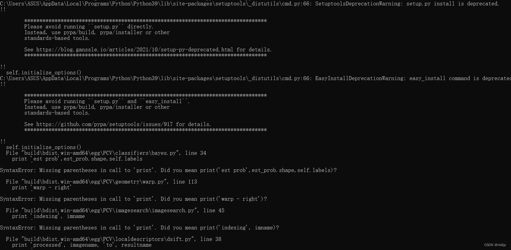 Python之pcv库安装(windows适配,py3)modulenotfounderror No Module Named Pcv Csdn博客 7172