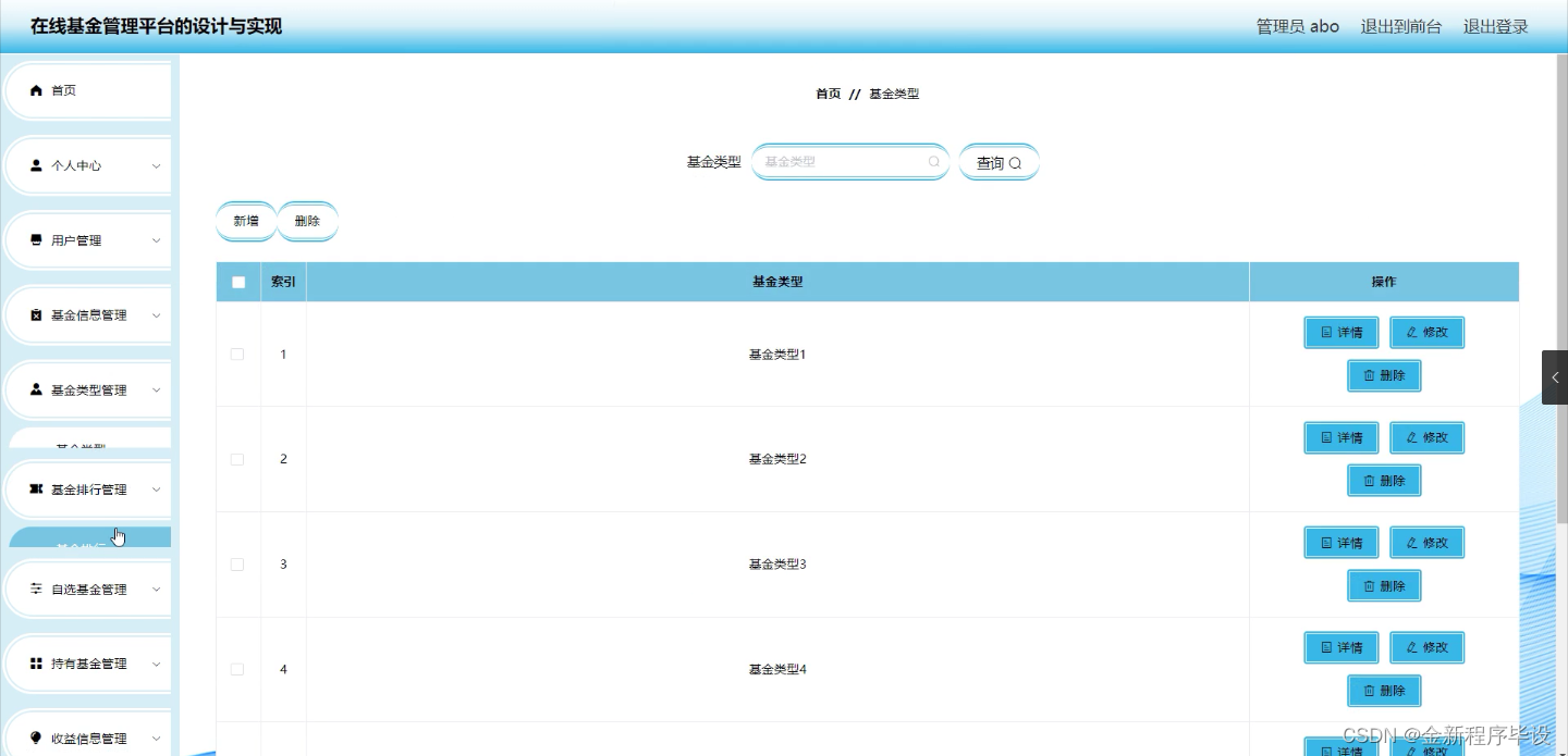【附源码】java计算机毕业设计在线基金管理平台的设计与实现（springbootmysql开题论文）基金综合业务服务系统的设计与实现 Csdn博客