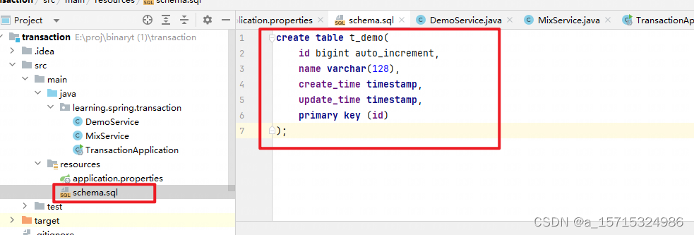 idea配置h2数据库后，无法执行sql语句（schema.sql）_org.h2.jdbc.jdbcsqlsyntaxerrorexception-CSDN博客