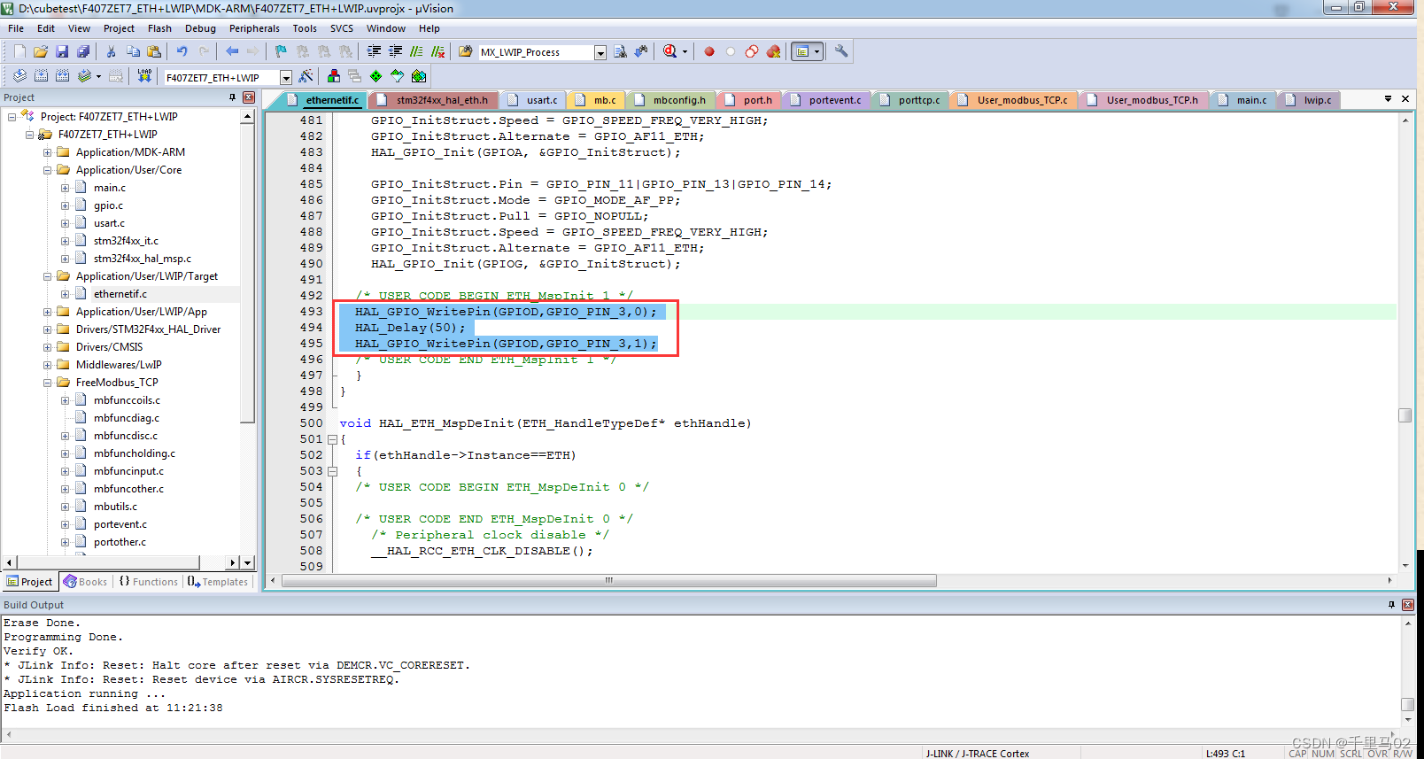 STM32F407ZET7+ETH+LWIP移植freemodbus_TCP_stm32 lwip-CSDN博客