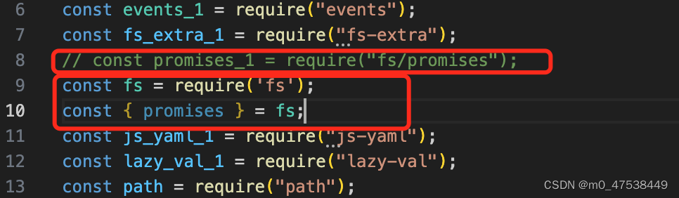 关于报错Cannot find module ‘fs/promises‘ at Module._resolveFilename_cannot find module fs-CSDN博客