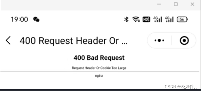 HTTP：400 Request Header Or Cookie Too Large-CSDN博客