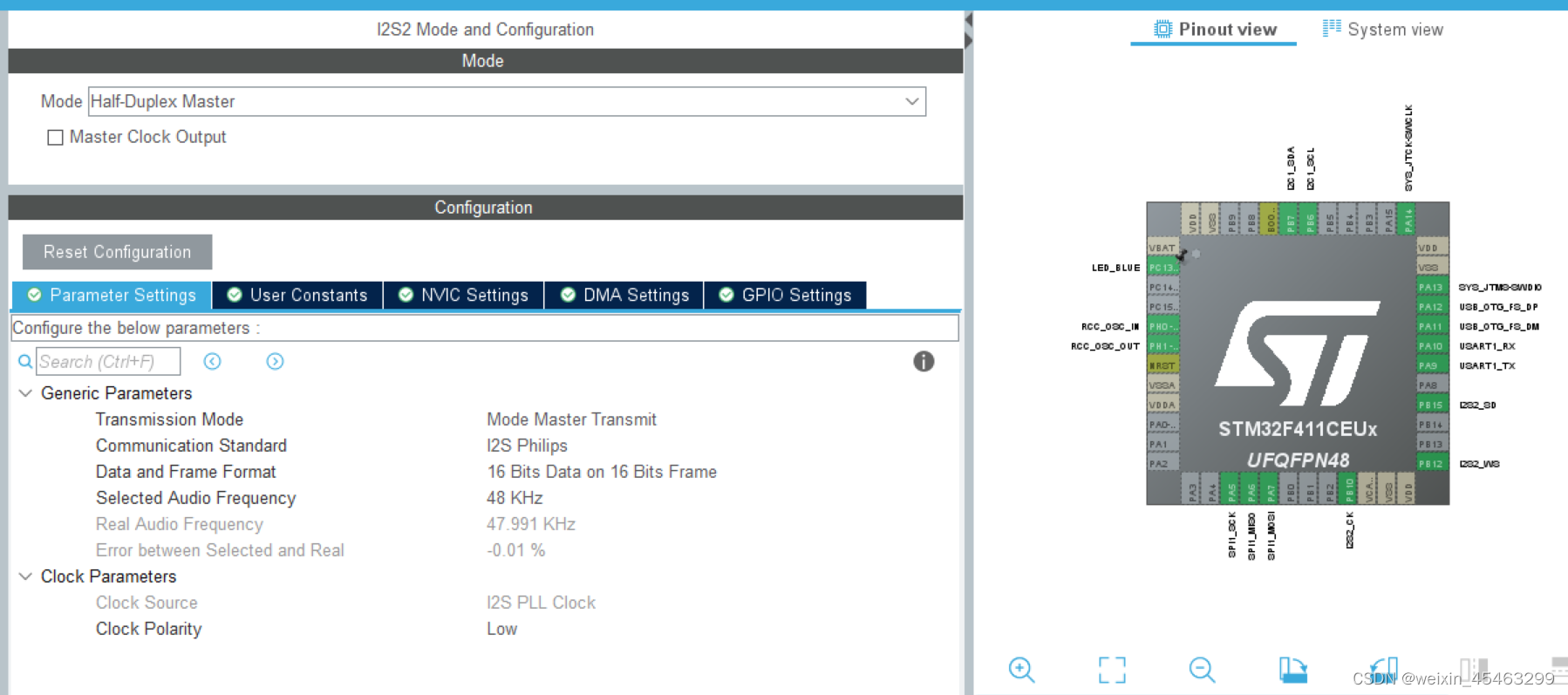 STM32F411实现usb声卡，I2S驱动UDA1334A_stm32 usb声卡-CSDN博客