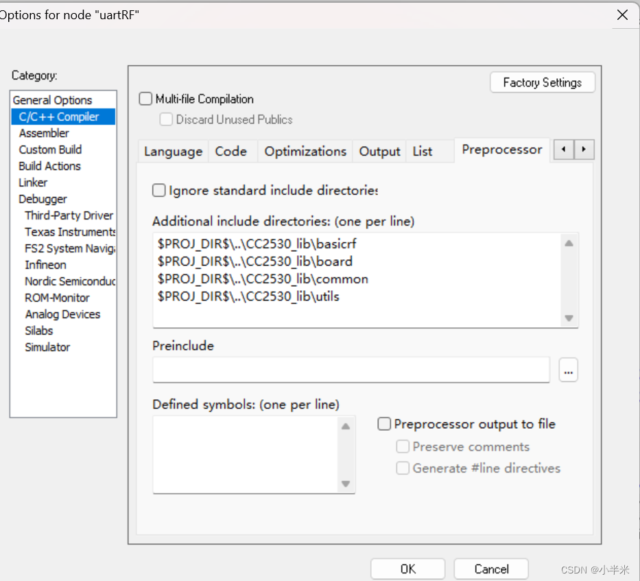 IAR报错Fatal Error[Pe1696]: cannot open source file “hal_defs.h“_iar找不到头文件-CSDN博客