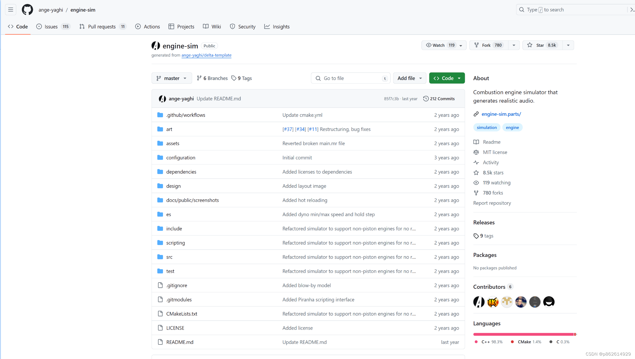Github开源项目engine-sim（引擎模拟）跑通教程_engine sim-CSDN博客