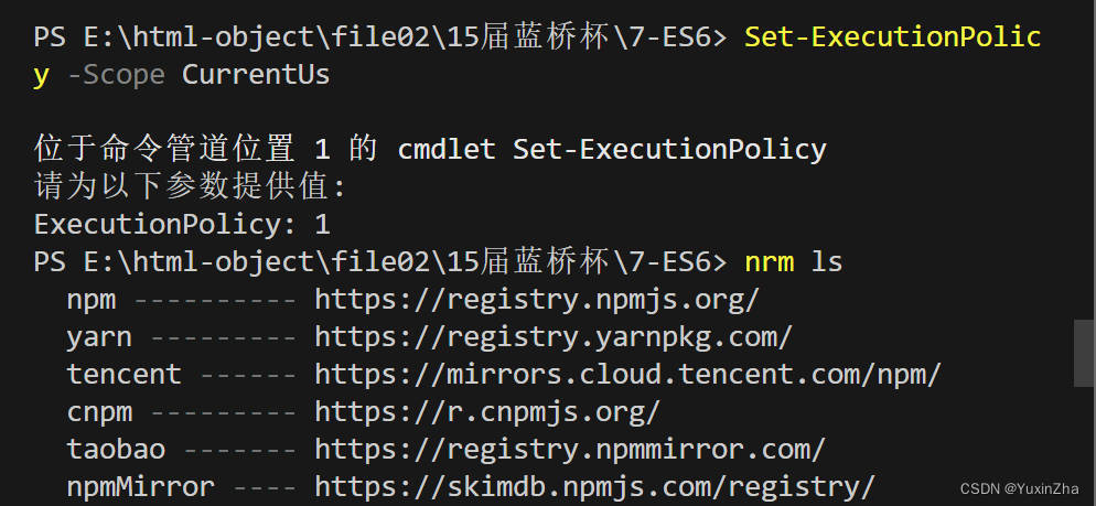 Nrm 无法加载文件 C Program Files Nodejs Nrm Ps1，因为在此 系统上禁止运行脚本。 无法加载文件nrm