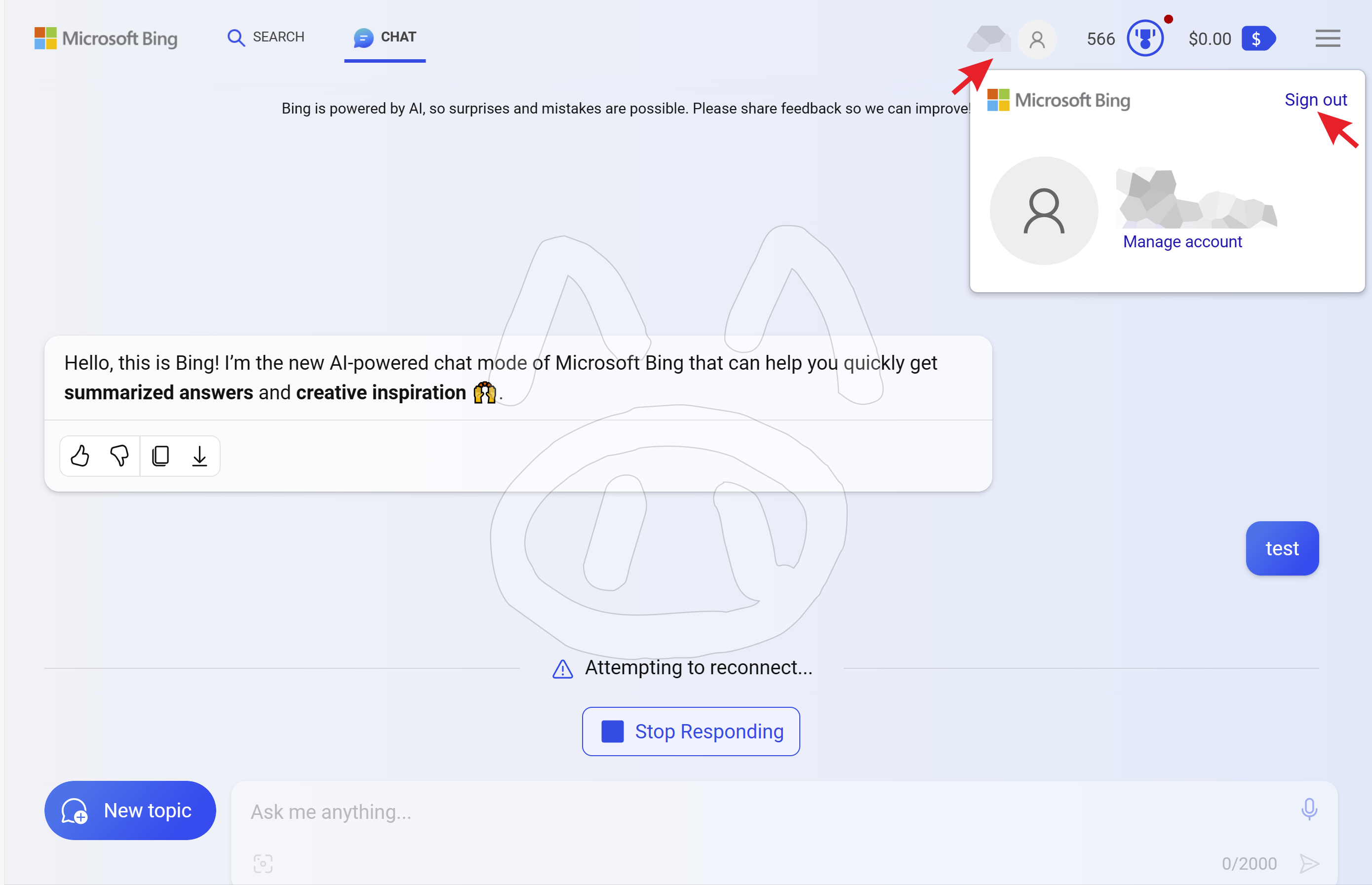 Bing AI 正在尝试重新连接... / Attempting to reconnect... 的解决办法_bing正在尝试重新连接-CSDN博客