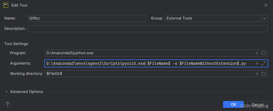 PyCharm配置PyRcc和PyUic无效解决方案_pyuic报错-CSDN博客