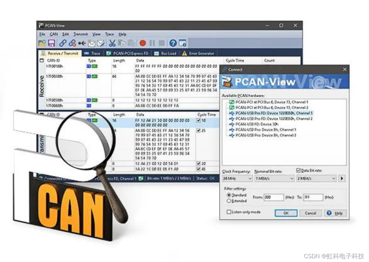虹科技术 | PCAN View功能细讲：从实时监测到错误帧分析_pcan-view自发自收-CSDN博客