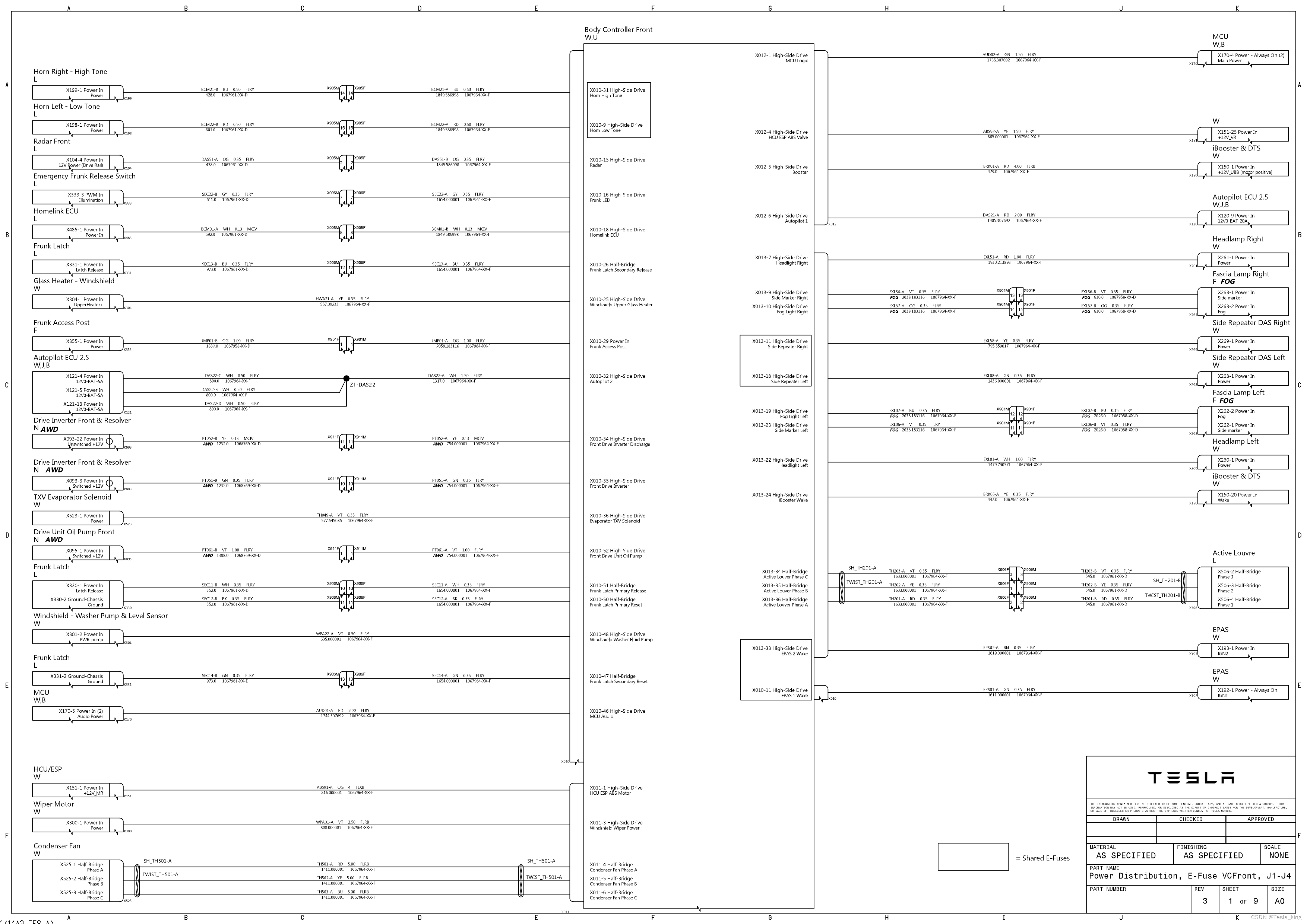 Tesla model 3 Schematic Diagram serialize（31/40）-CSDN博客