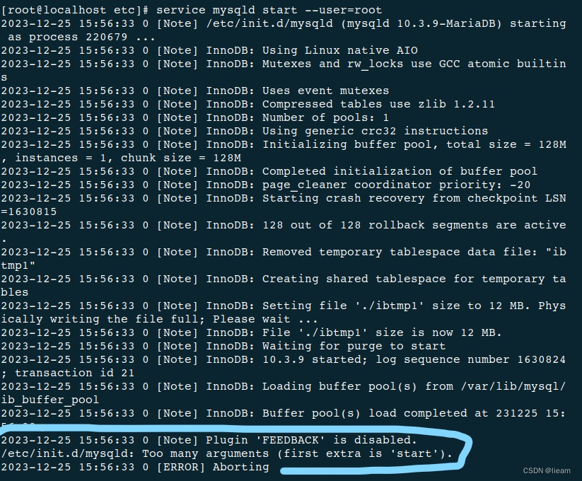 Linux下启动MySQL服务_please consult the knowledge base to find out how -CSDN博客