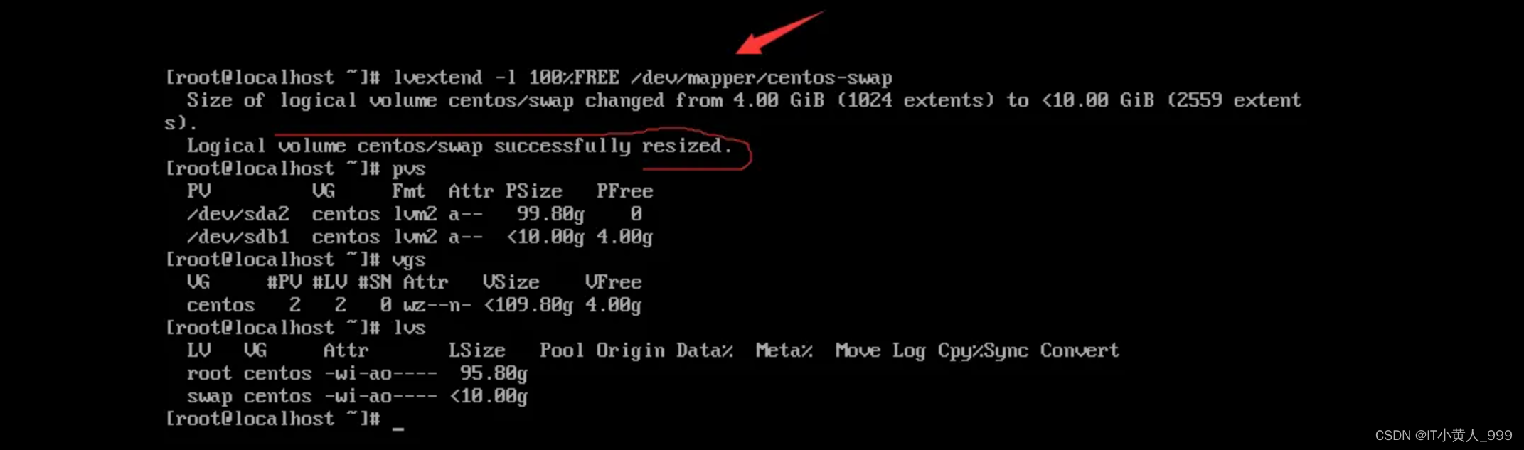 Centos7.6扩容swap分区_centos查看swap分区-CSDN博客