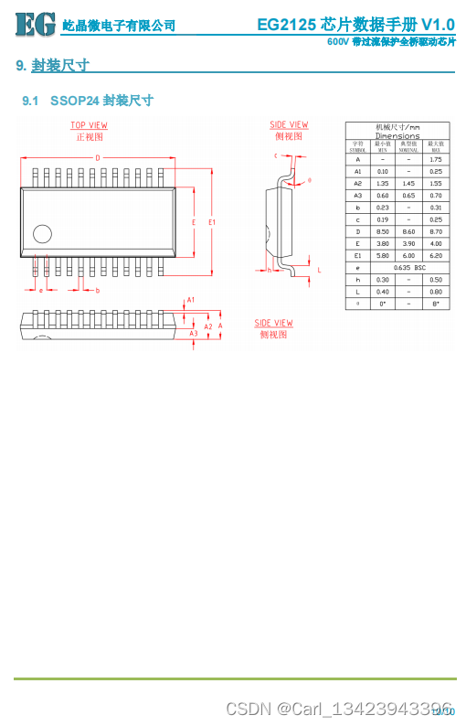 EG2125 600V 带过流保护全桥驱动芯片-CSDN博客