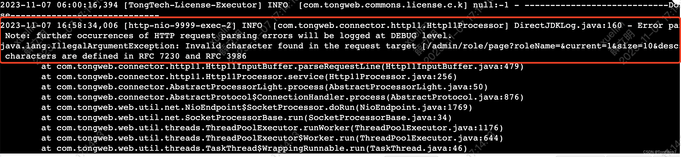 TongWeb嵌入版-url请求中有特殊字符_relaxedquerychars-CSDN博客